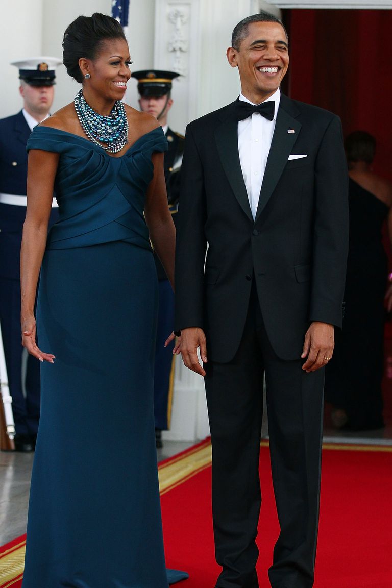 All of Michelle Obama’s White House State Dinner Outfits