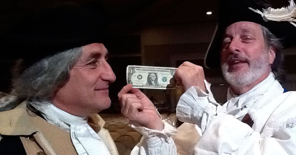 Chatting With Two Guys Dressed As Colonial Historical Figures