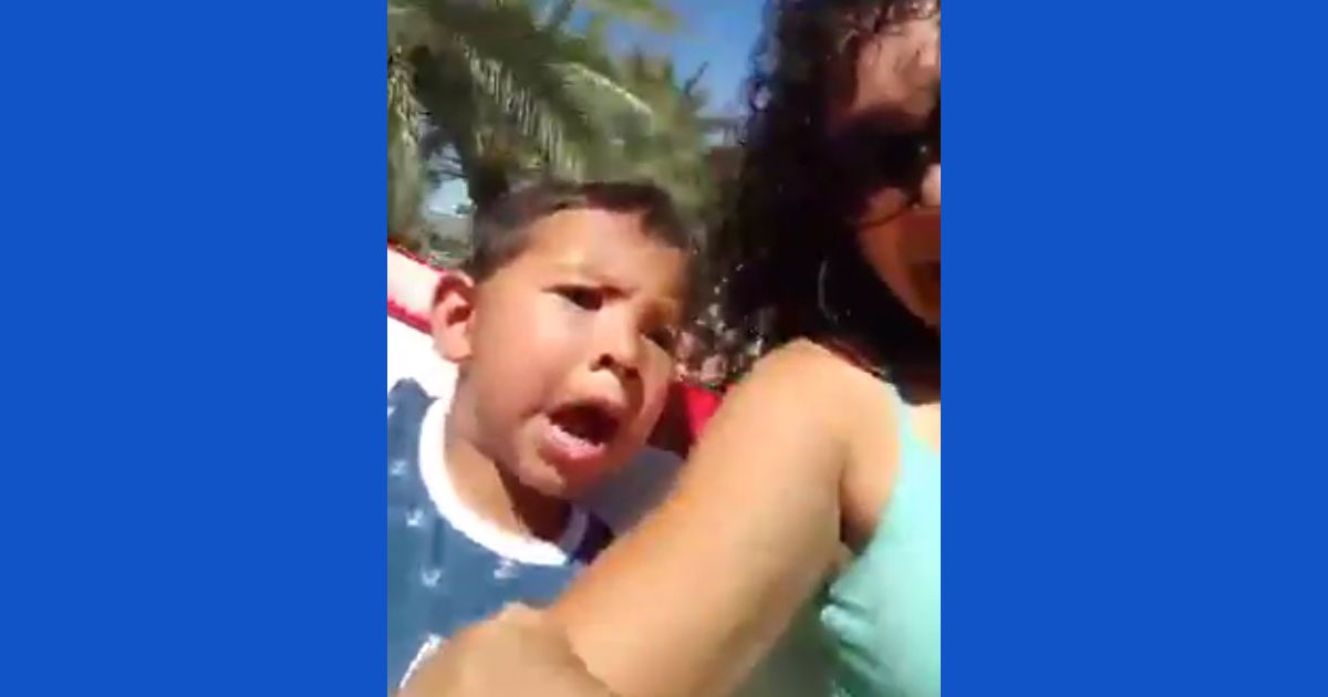 Funny kid screaming on roller coaster video