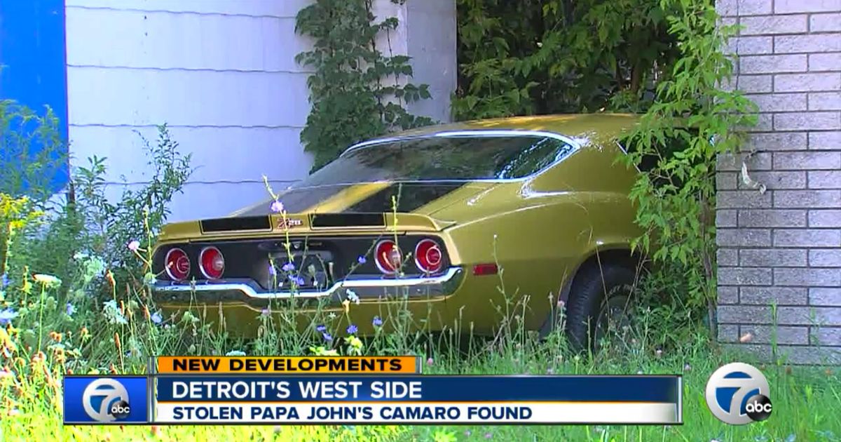 Someone Stole Papa John’s Beloved Camaro