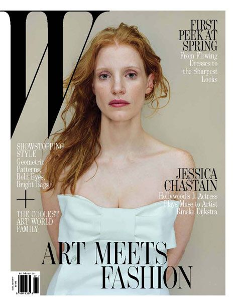 See Jessica Chastain’s Four Gorgeous W Covers