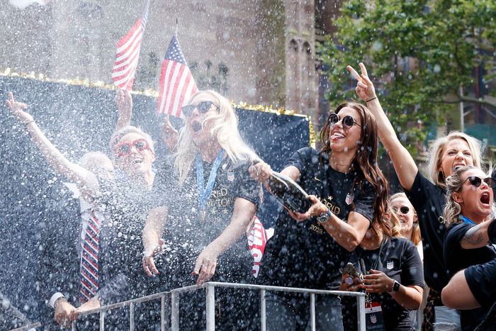 USWNT Celebrated Victory Parade in New York City [PHOTOS]