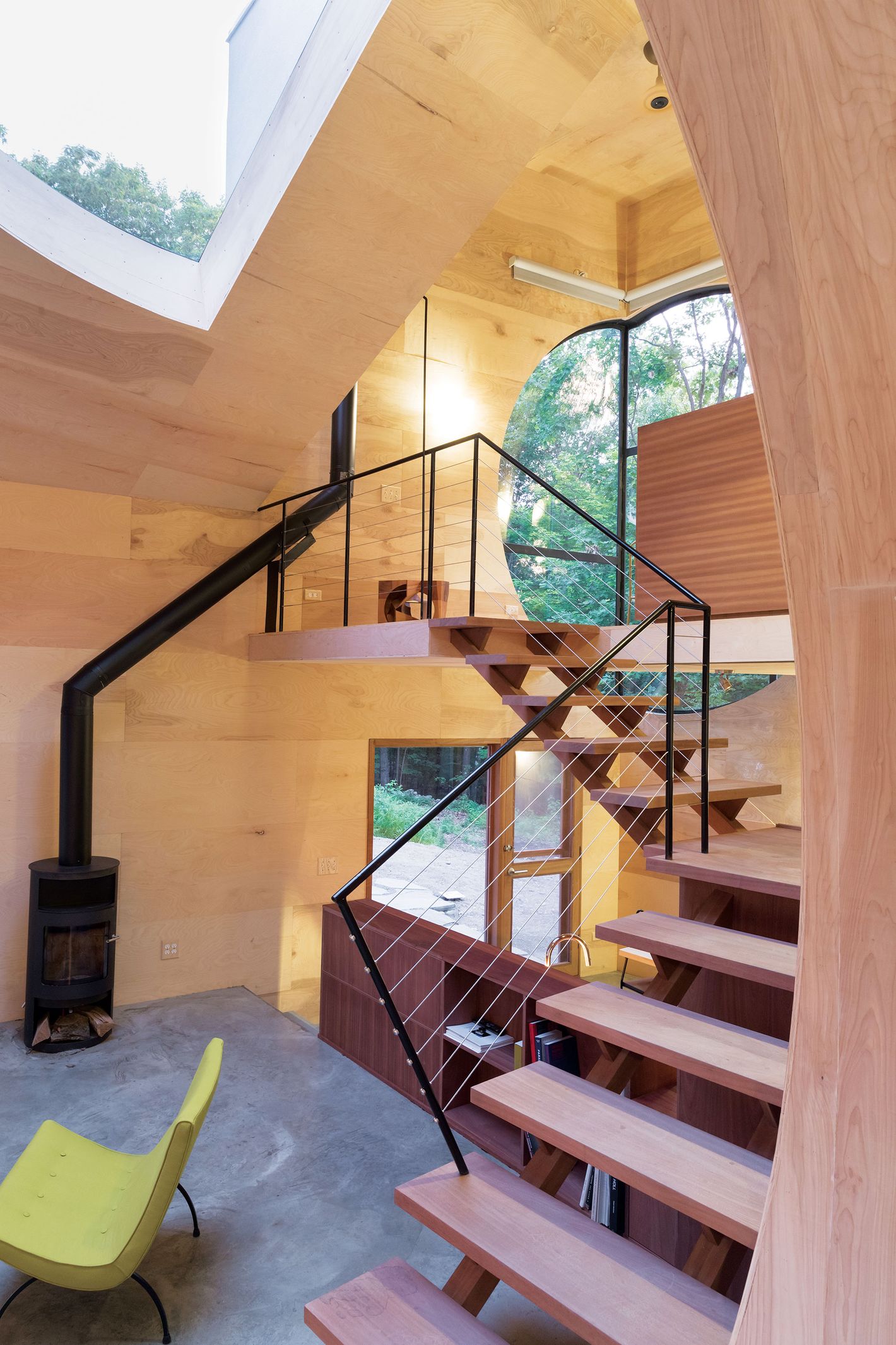 Tour a Forest Guesthouse That Sleeps 5, But Has No Bedrooms