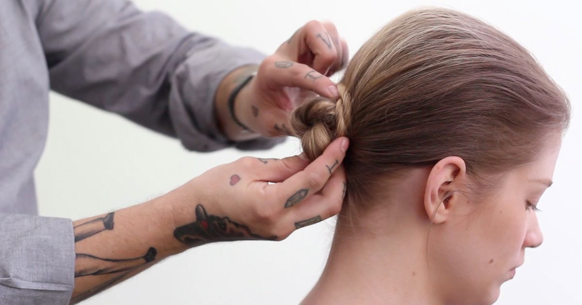 GIF Tutorial: How to Create a Woven Chignon