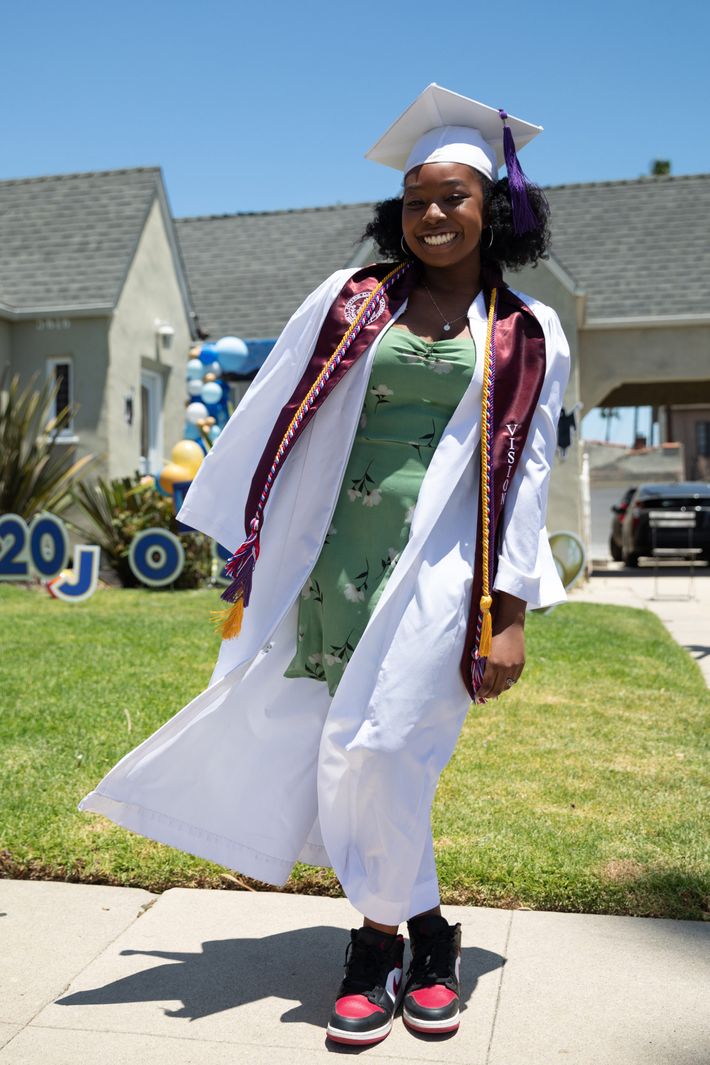 Scenes From a Joyful High-School Graduation Parade