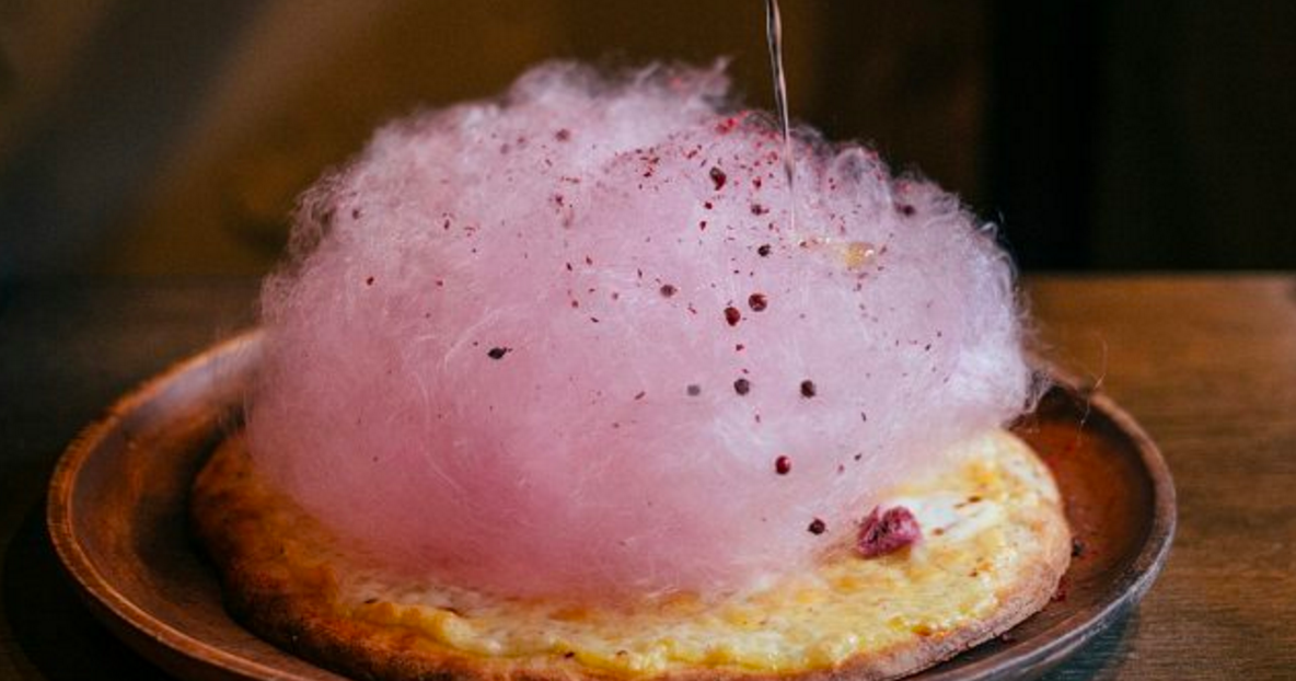 This Restaurant Created a Cherry-Blossom Cotton-Candy Pizza