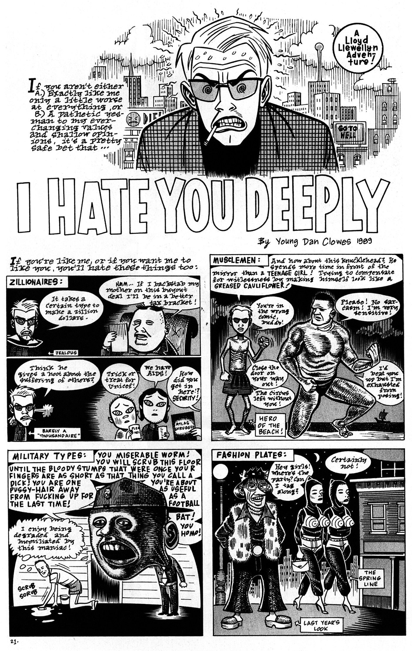 Comics Legend Daniel Clowes on Hate Mail, Jim Belushi, and Not ...