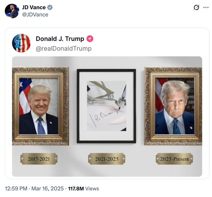 Trump Hangs Tacky ‘Walk of Fame’ Sign Outside White House