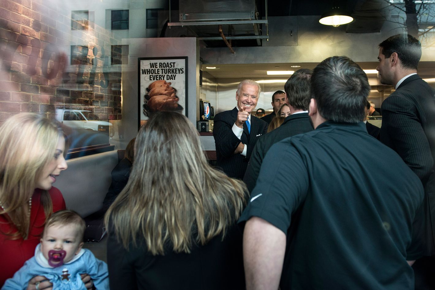 Joe Biden Picking Up Some Sandwiches, in Photos