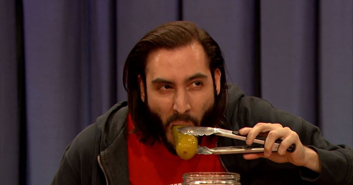 Watch Jimmy Fallon Make His Writer Eat a Pickle for the First Time