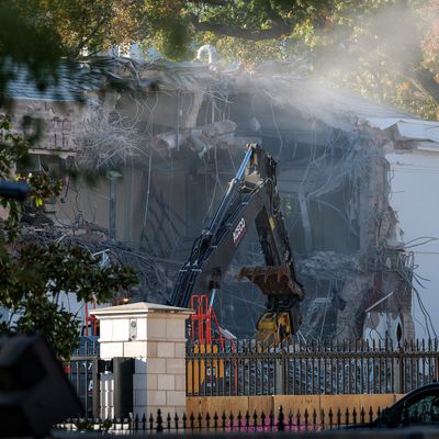 Trump Demolishes White House East Wing for His Ballroom