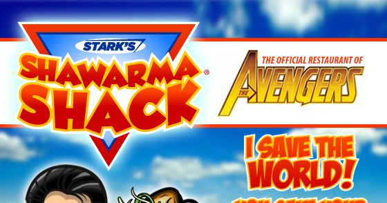 Check Out an Ad for an Avengers-Approved Tony Stark Shawarma Shack