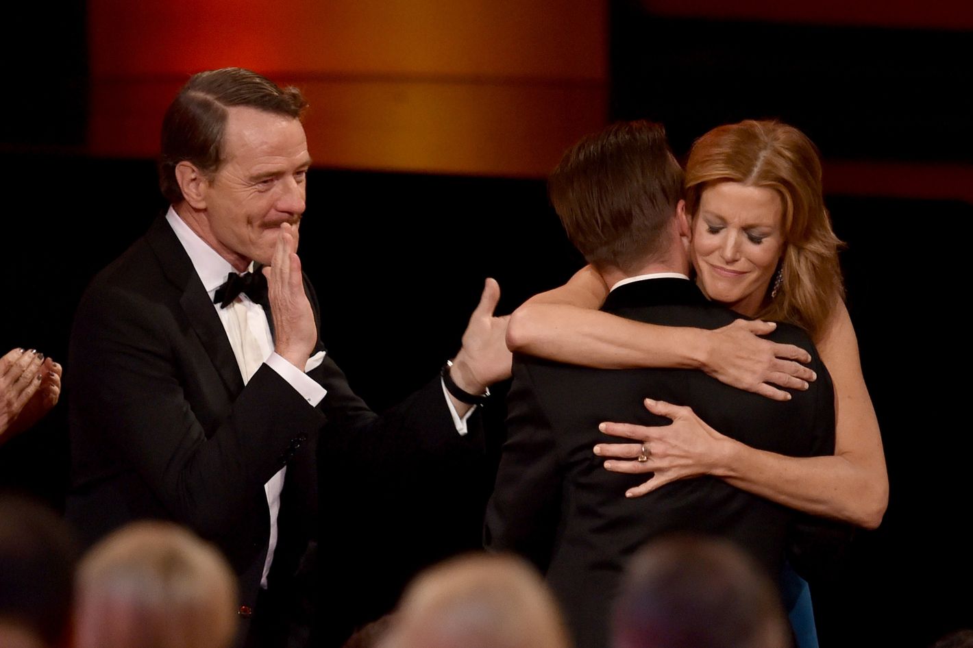 See the Breaking Bad Cast and Crew’s Hug-and-Kiss-Filled Emmys