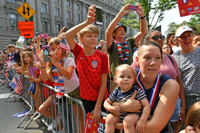 USWNT Celebrated Victory Parade in New York City [PHOTOS]