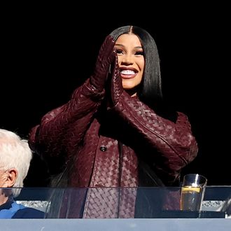 Cardi B Cheers on her BF, New England Patriot Stefon Diggs