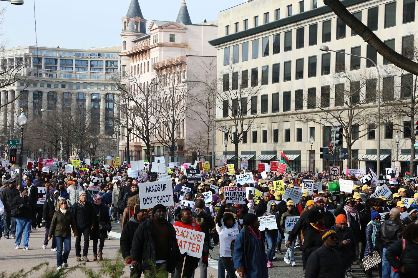 Photos: Thousands Flood the Streets of D.C. and New York to Protest ...