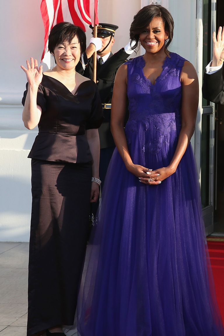 All of Michelle Obama’s White House State Dinner Outfits