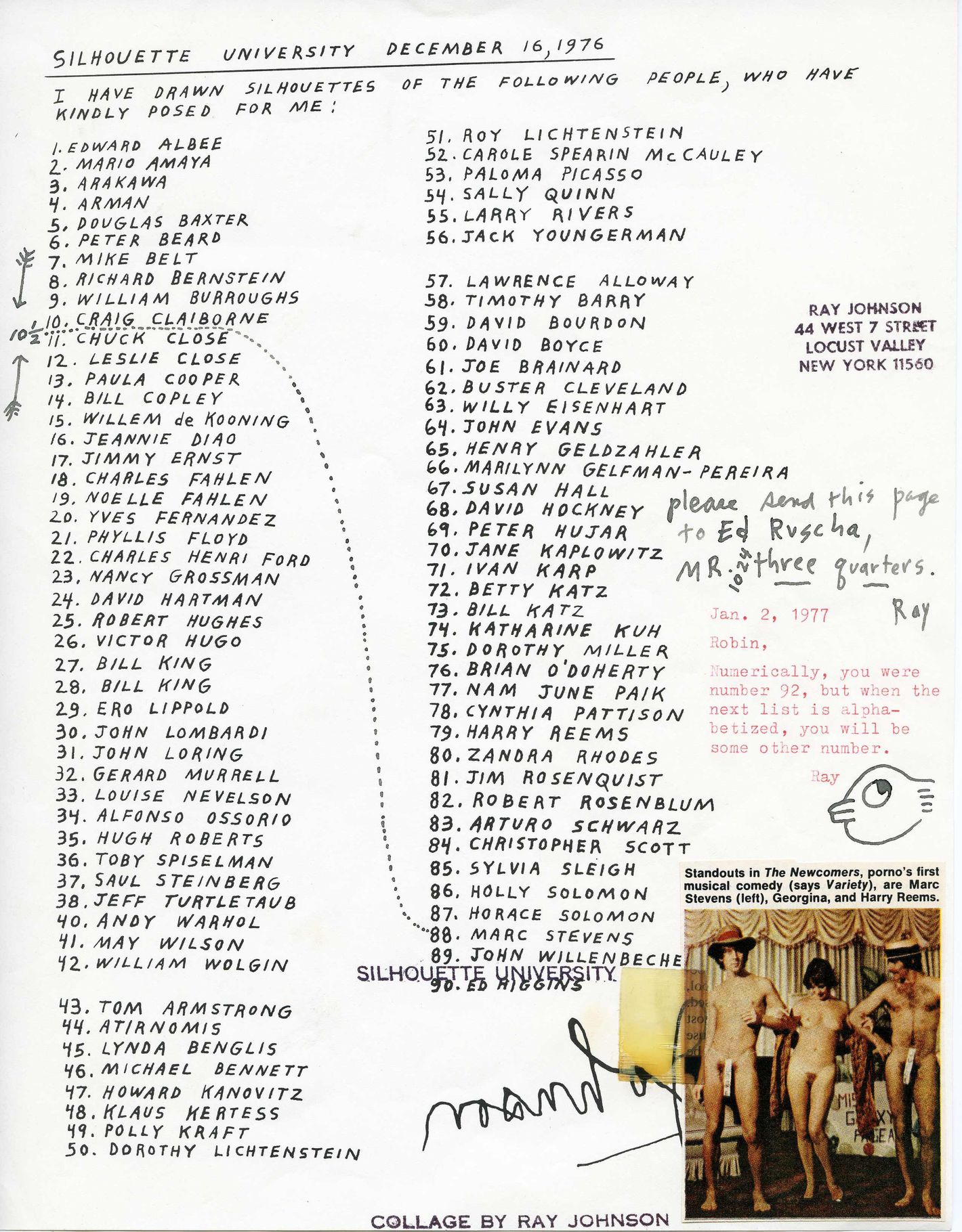 Was Ray Johnson a Great Artist or a Great Networker?