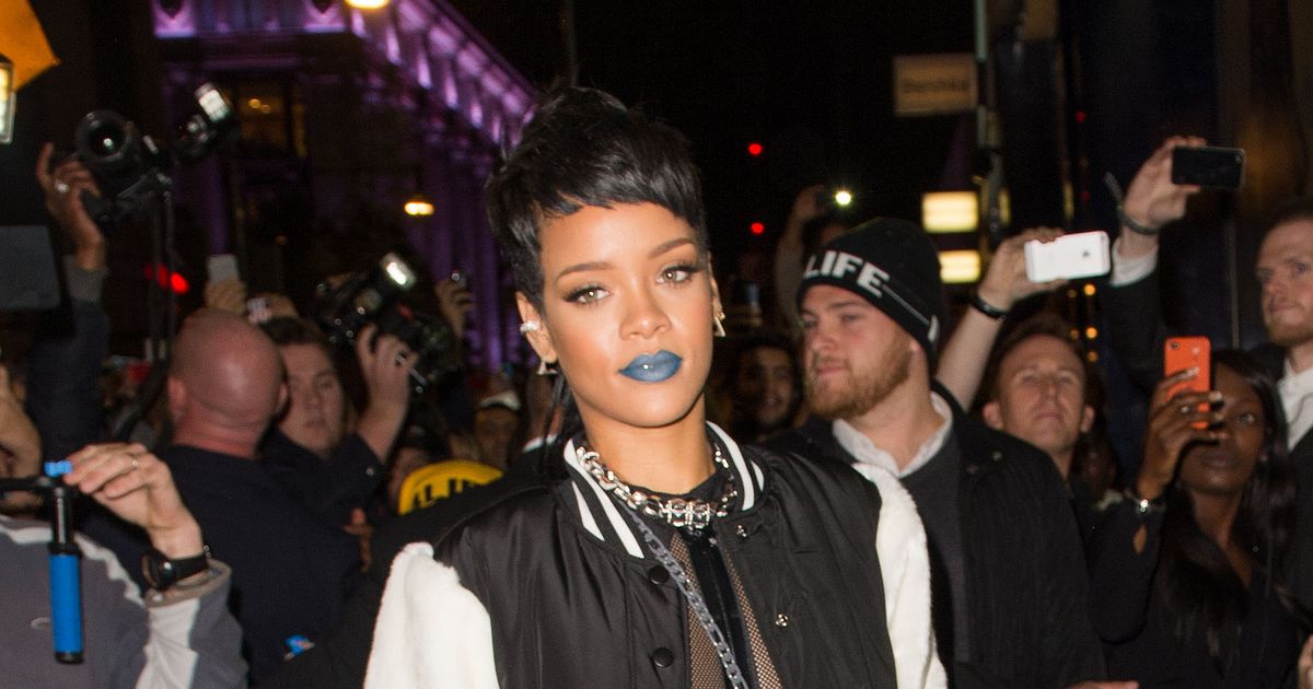 Bad Gal RiRi Debuted ‘Smurf Lips’ in London