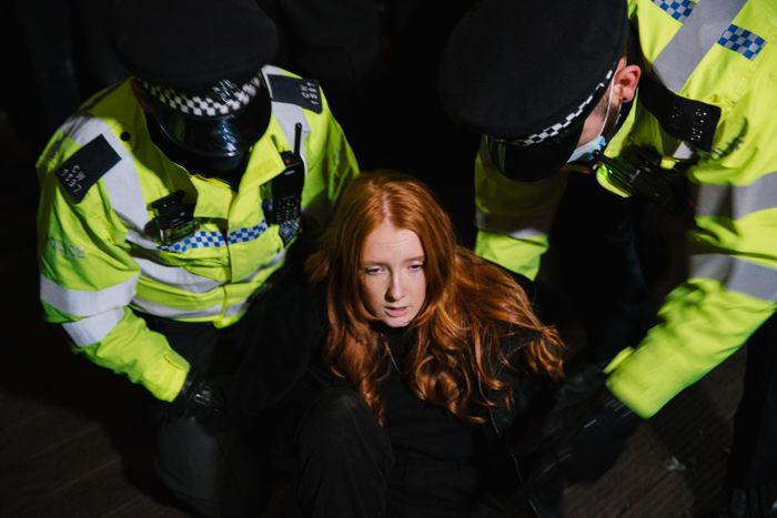 Police Violently Broke Up a Vigil for Sarah Everard: PHOTOS
