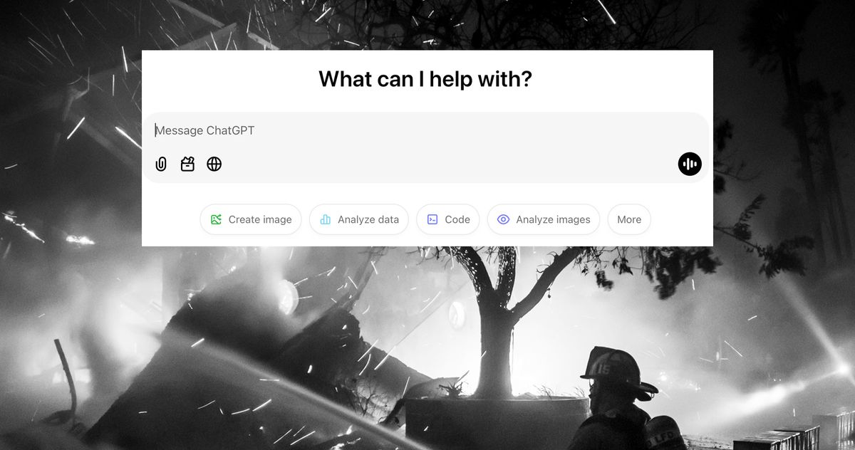 Is ChatGPT, AI Water Use Part of What Caused the Wildfires?