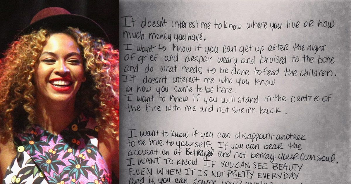 All About Beyoncé's Hippie Instagram Poetry