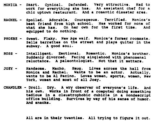 Friends Countdown: Read the Friends Pilot Script