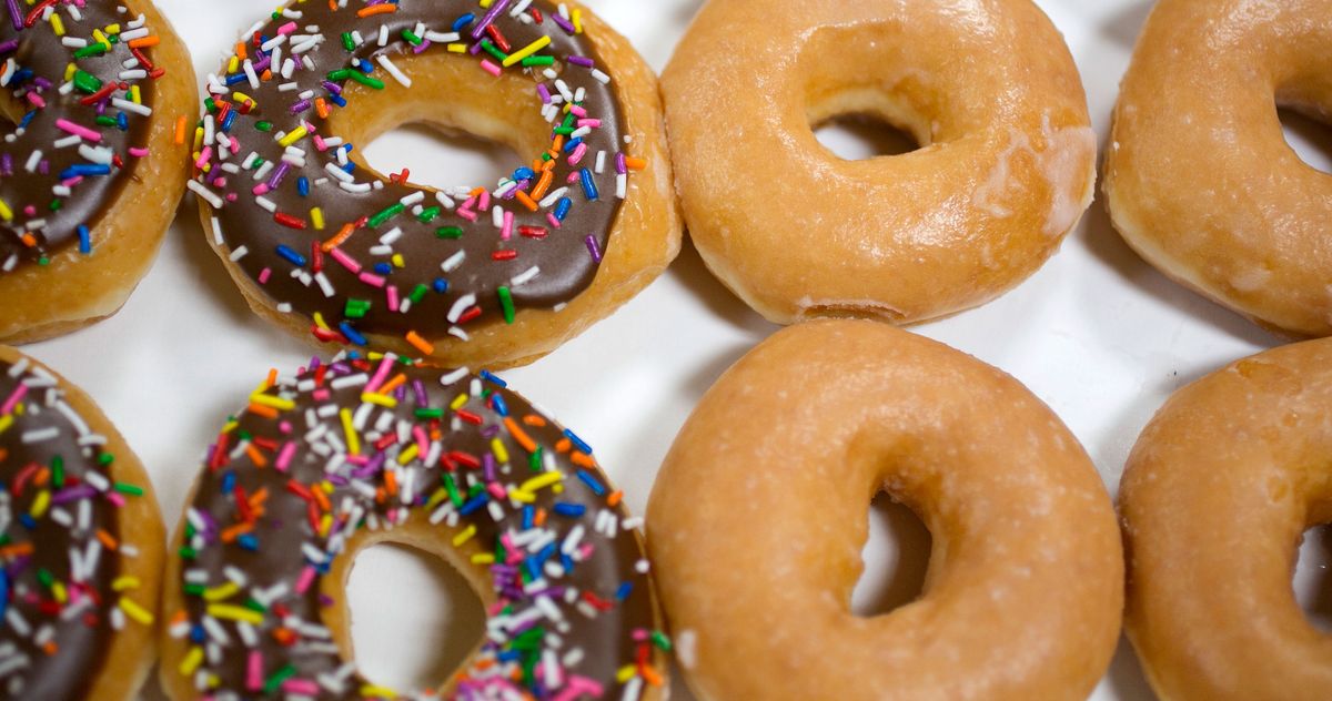 Krispy Kreme Sprinkle Donut