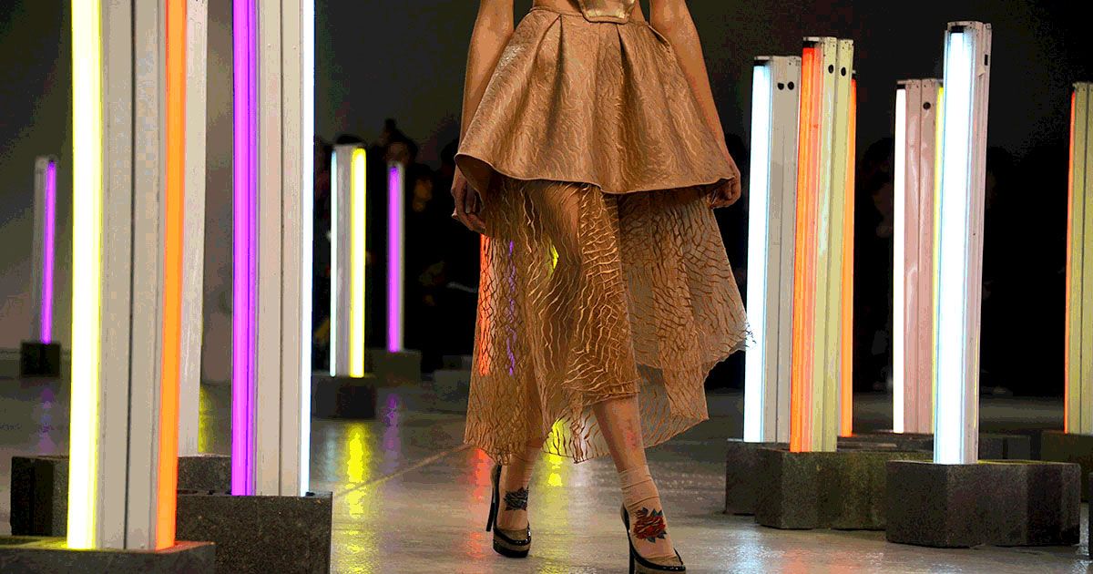 GIF Bag: Neon Lights Plus Shoes at Rodarte