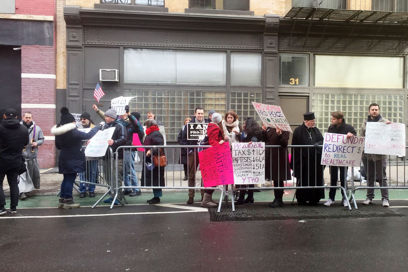 Planned Parenthood Counter-Protest Drowns Out Pro-Life Rally
