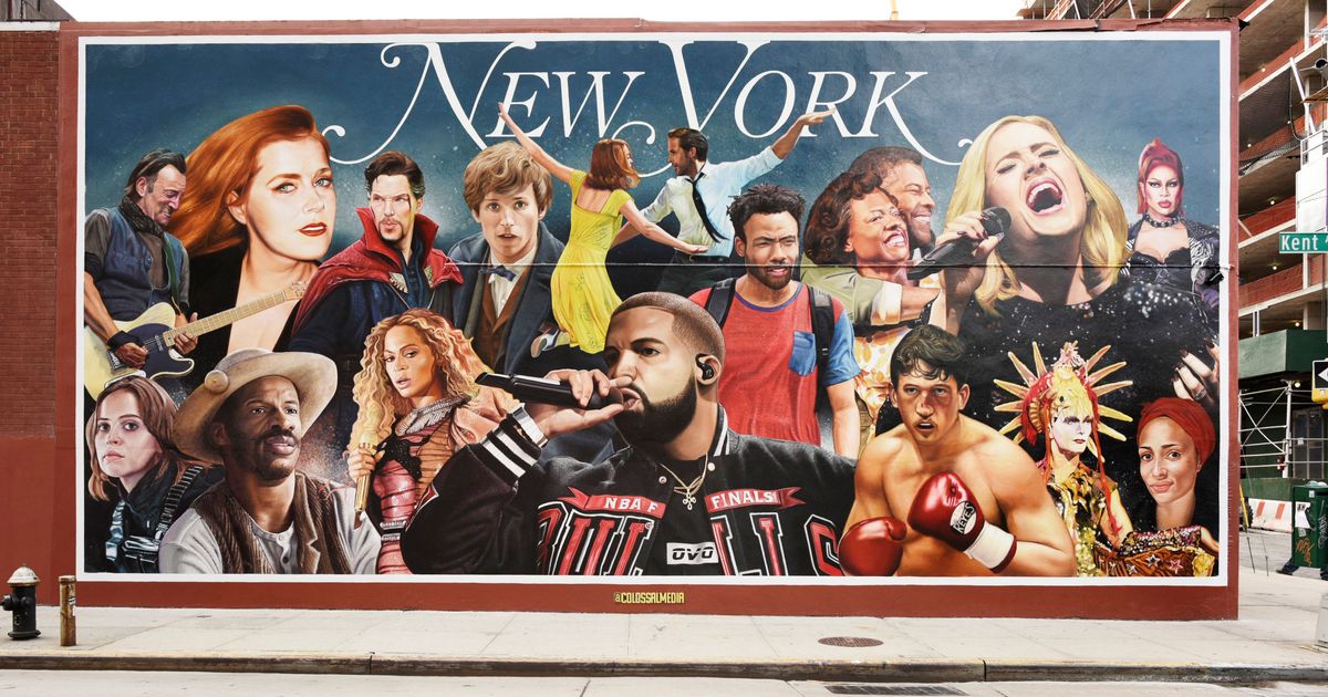 On the Cover: Fall Preview Mural -- New York Media Press Room