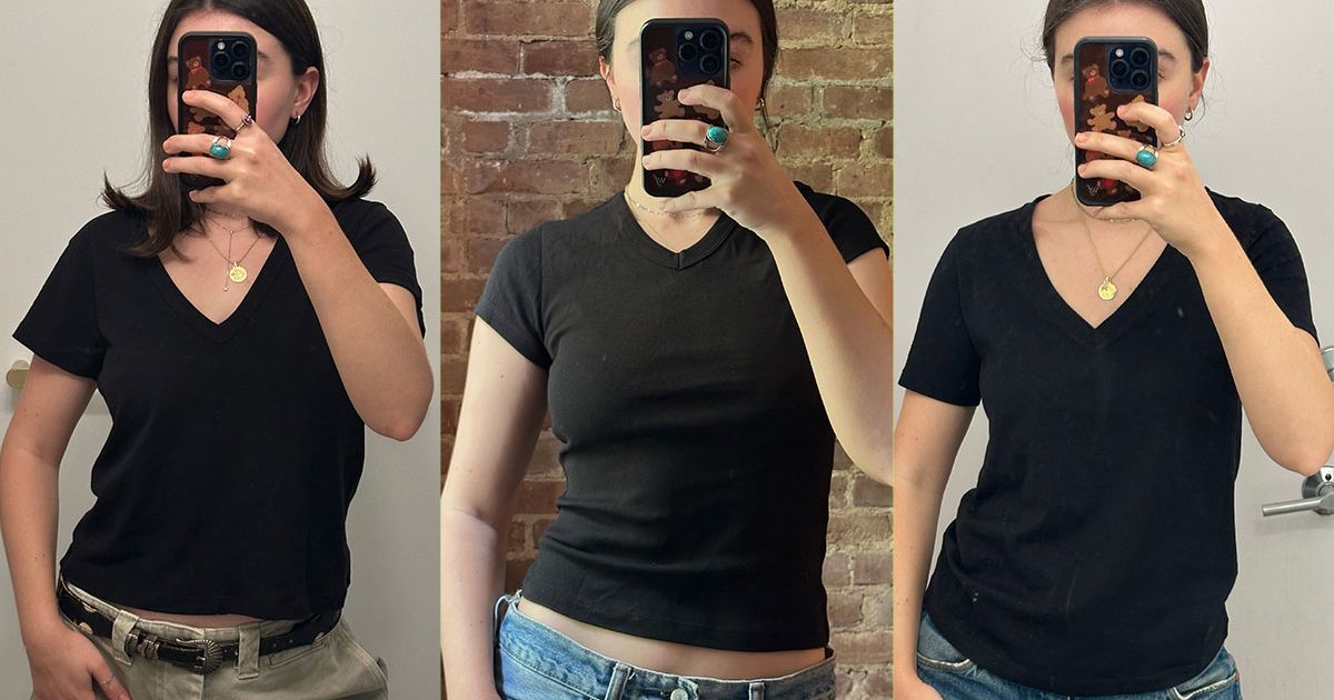 My Hunt to Find the Perfect Black V-neck T-Shirt | The Strategist