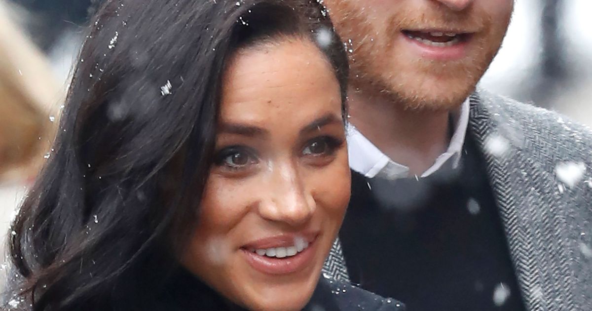 Meghan Markle, Prince Harry Step Out in Snow Bristol Event