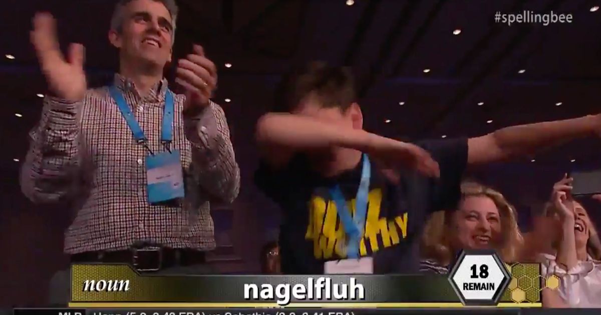 Spelling-Bee Bro Dabs Like His Life Depends on It