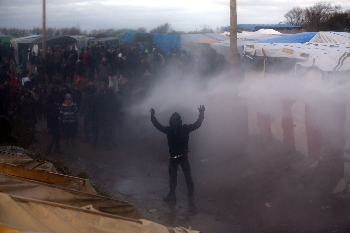 Violence Erupts As France Demolishes the Migrant Camp in Calais