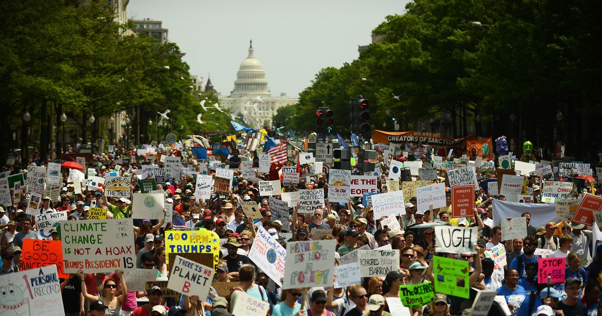 Tens of Thousands March Against Climate Change in D.C.
