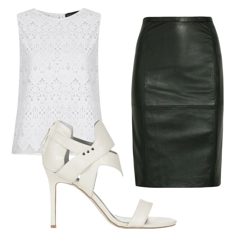 Lace and Leather Mix for Spring