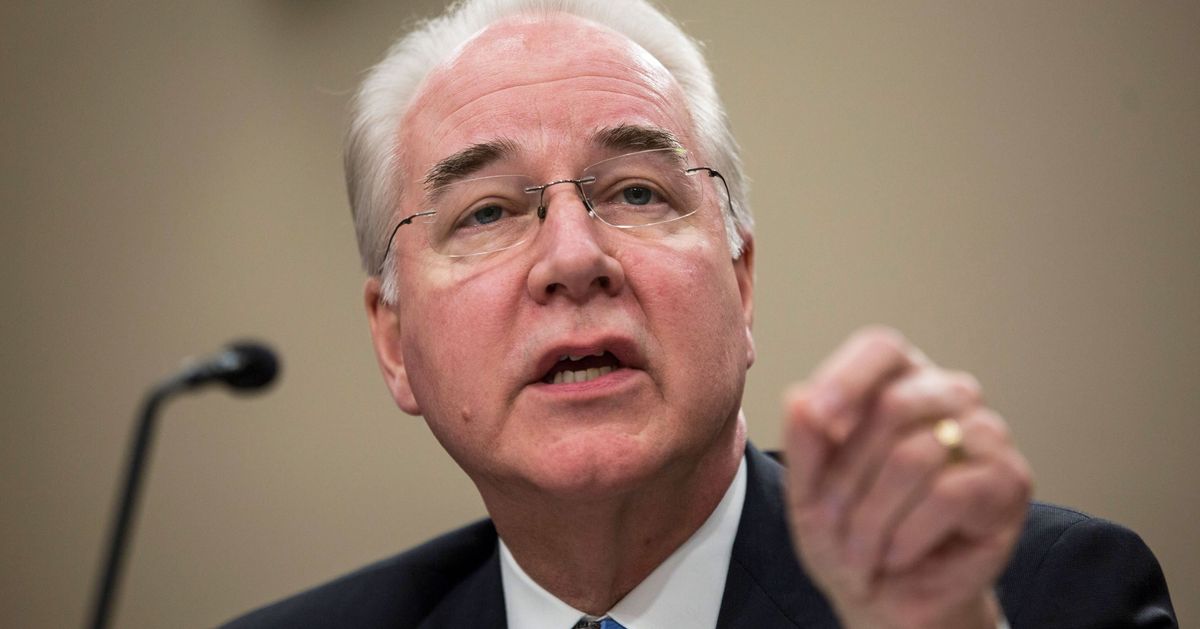 Tom Price Has Given Up His Private-Jet Habit, for Now