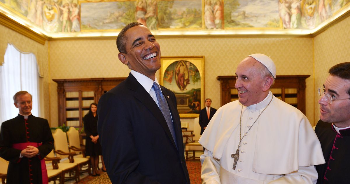 Watch President Obama Meet Pope Francis for the First Time