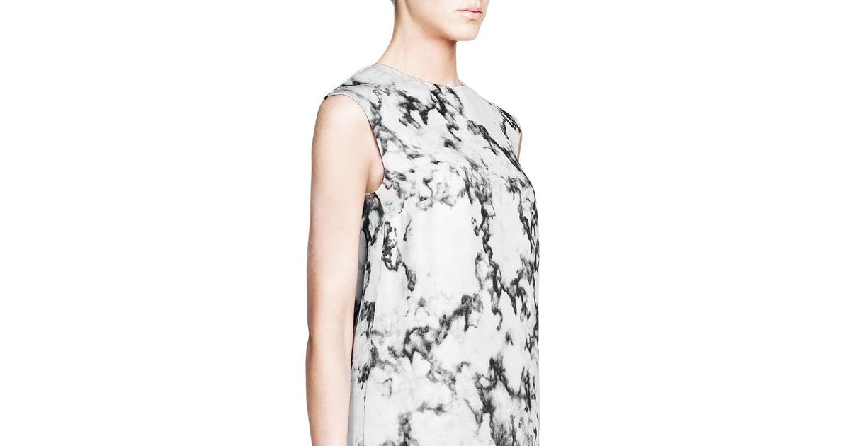 Best Bet: Mango Marble-Print Chiffon Dress