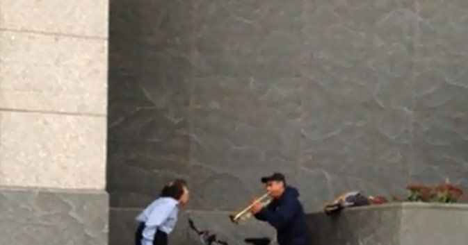 Proud NYU Film School Grad Berates Street Trumpet Player