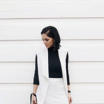 12 Ways to Wear a Long Vest This Fall