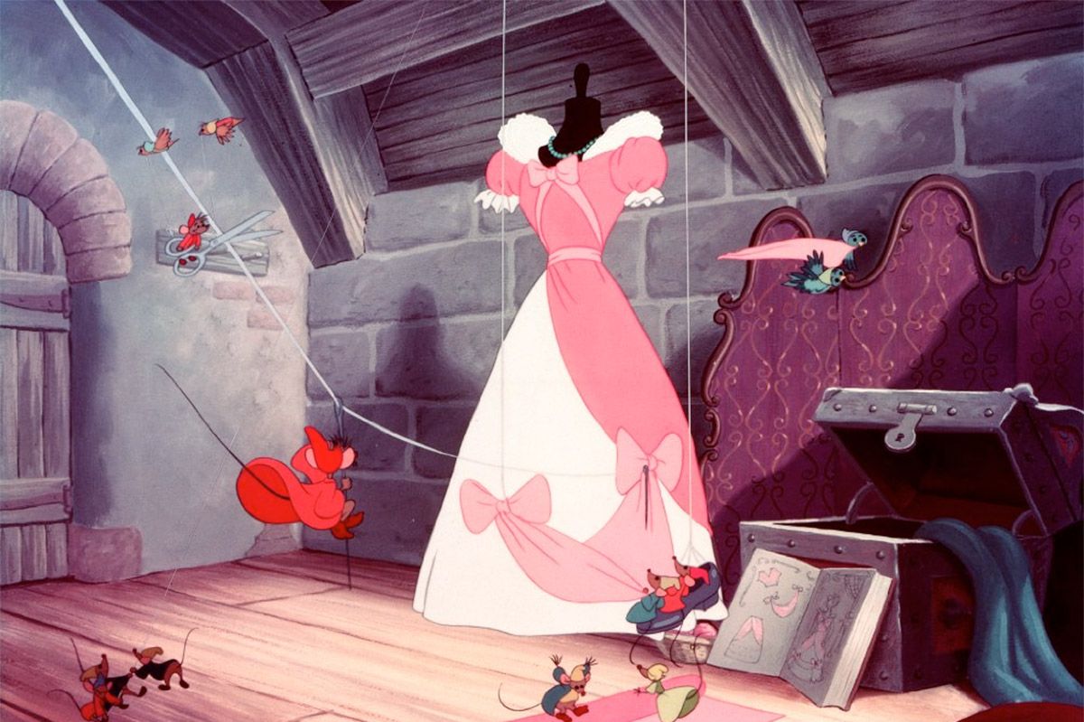 Cinderella Pink Dress Mice