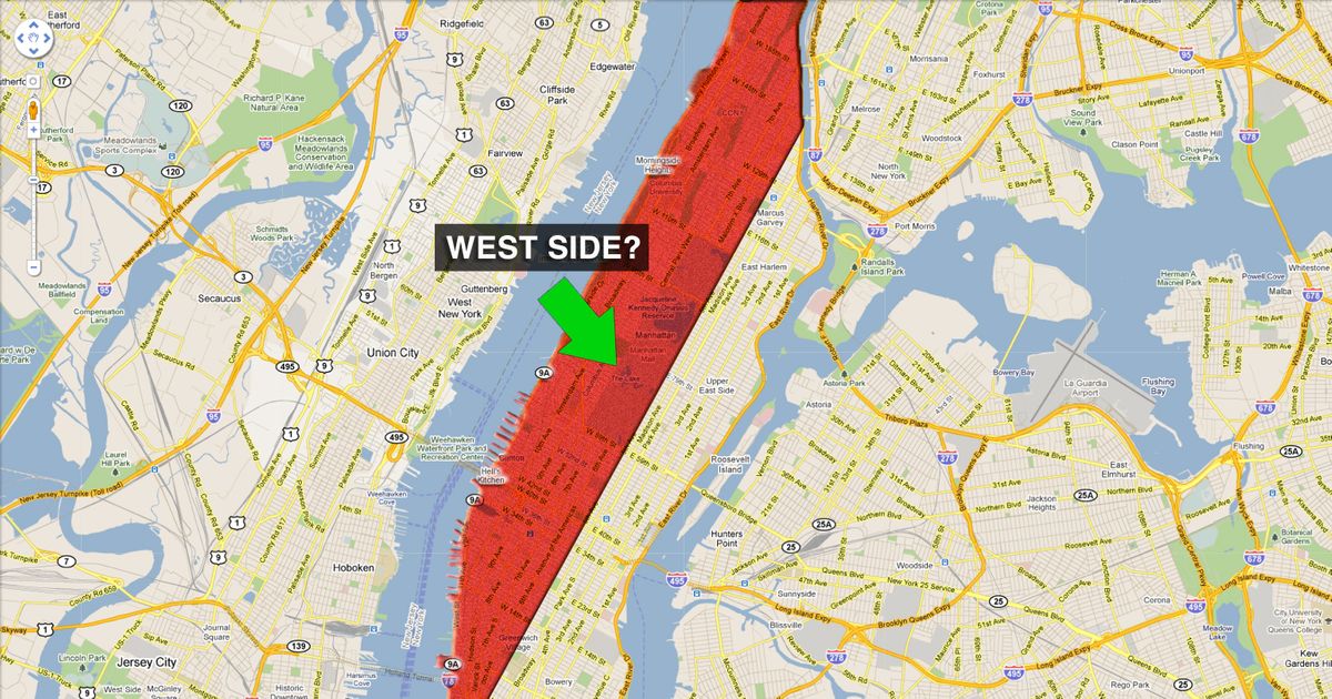 Does Central Park Belong to the West Side?