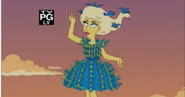 Watch a Commercial for the Lady Gaga–Themed Episode of The Simpsons