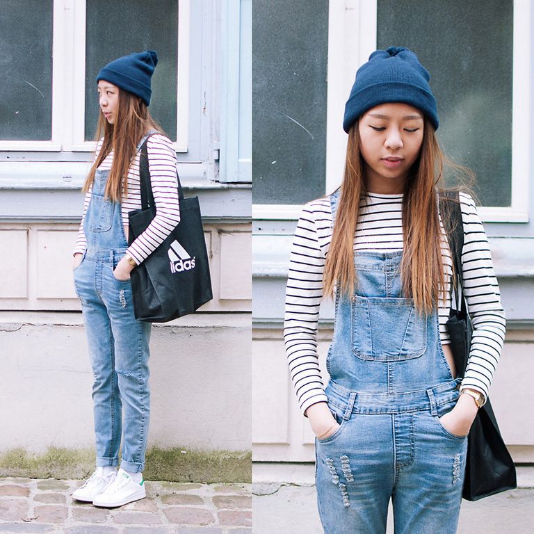 14 Ways to Layer Overalls Through Winter