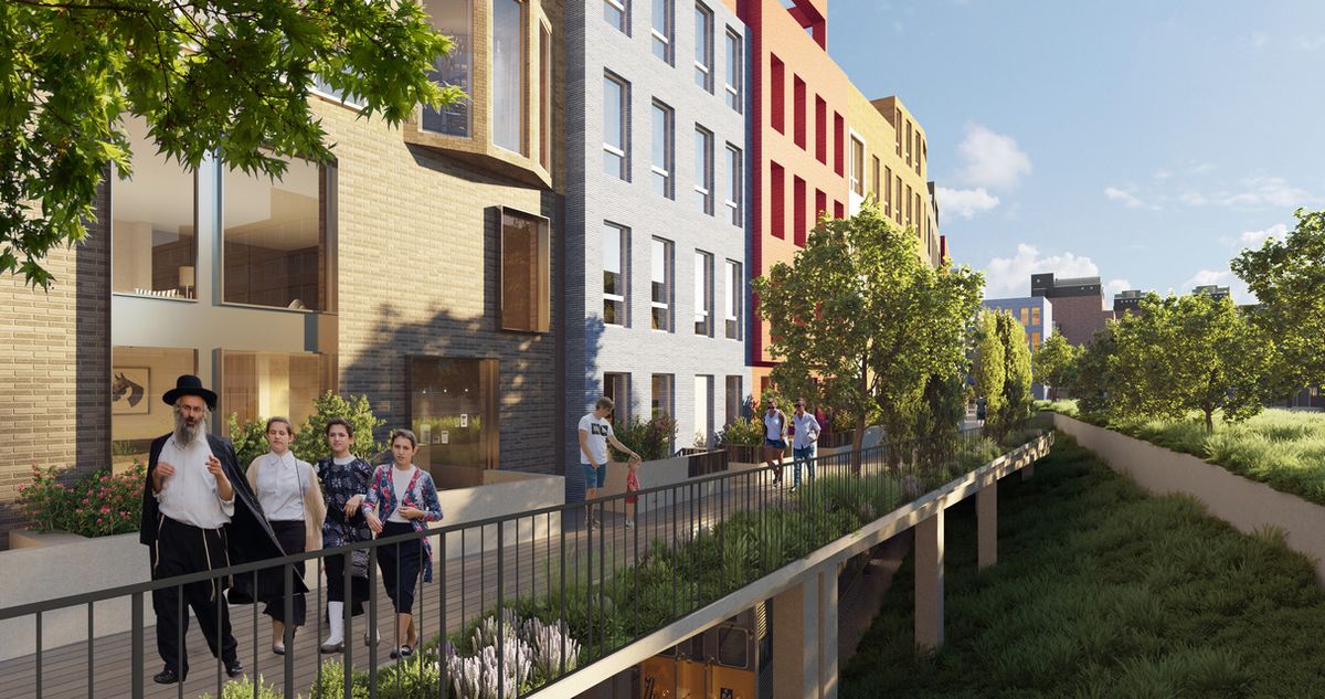 Studio V’s Housing-and-Rail Plan for Borough Park