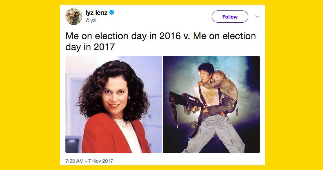 Best ‘Me on Election Day 2016 Versus 2017’ Twitter Memes