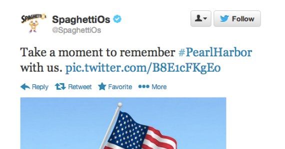 SpaghettiOs’ Pearl Harbor Tweet Won’t Live in Infamy, Exactly
