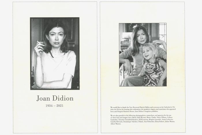 Would Joan Didion Have Liked her Memorial Service Much?